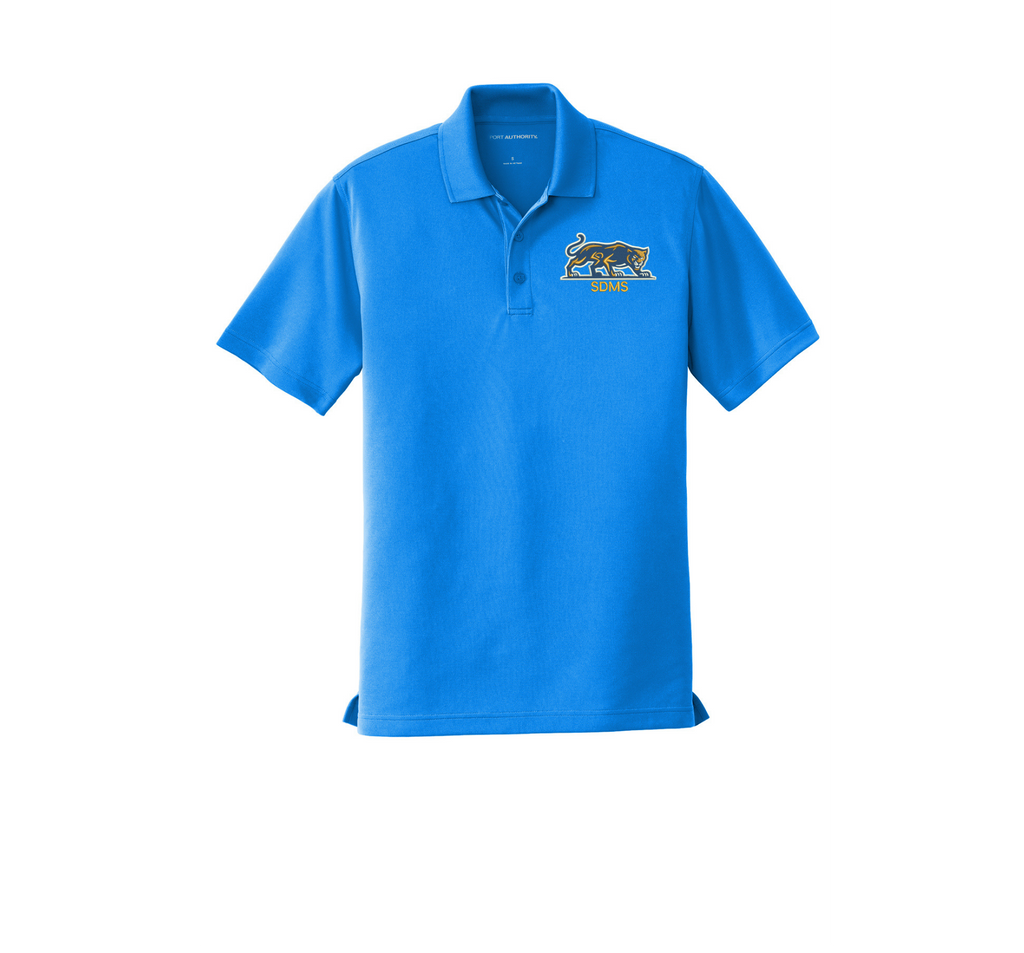 SDMS Men's Staff Uniform, Dry UV Micro-mesh Polo with Panther Embroide ...