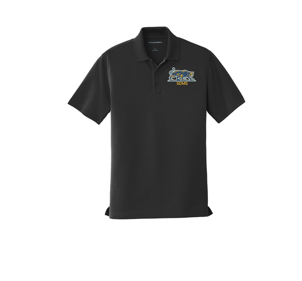 SDMS Men's Staff Uniform, Dry UV Micro-mesh Polo with Panther Embroide ...